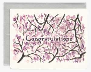 Cherry Blossom Greeting Card - Sakura Card PNG Image | Transparent PNG ...