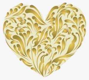 3d Small Heart Pin, Gold - Gold Heart Icon Png PNG Image | Transparent ...