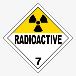 Radioactive Class 7 Placard - Class 7 Placard PNG Image | Transparent ...