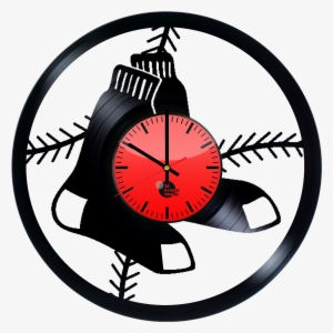 Boston Red Sox Logo Handmade Vinyl Record Wall Clock - 1975 Boston Red ...