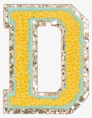 Luxe Yellow Varsity Letter Patches PNG Image | Transparent PNG Free ...