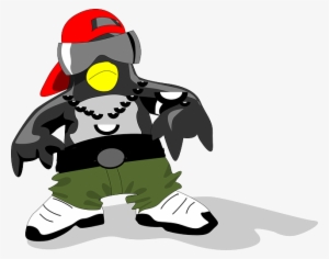 Penguin, Cool, Rapper, Arctic, Animal - Rap Music Clip Art PNG Image ...