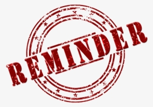 Reminder Clipart Stamp - Testing Reminders PNG Image | Transparent PNG ...