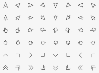 Curser & Pointer Icon Set Creative Market Iconfinder PNG Image ...