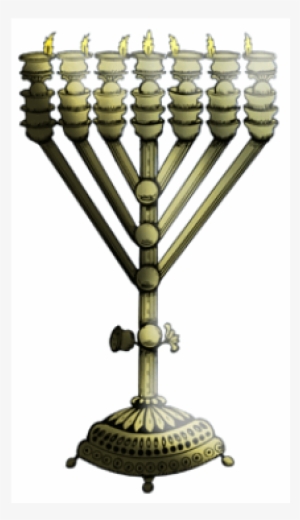 Menorah Connection - Menorah With Diagonal Branches PNG Image ...