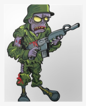 Zombie Soldier Cartoon PNG Image | Transparent PNG Free Download on SeekPNG