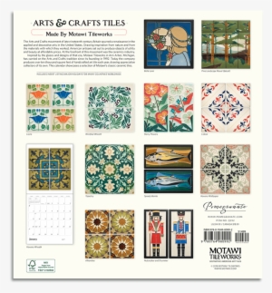Arts Crafts Tiles Wall Calendar Motawi Tileworks Motawi - Pattern PNG ...