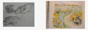 Taking A Nap Pencil Drawing From Sketchbook (right) - Sketch PNG Image ...