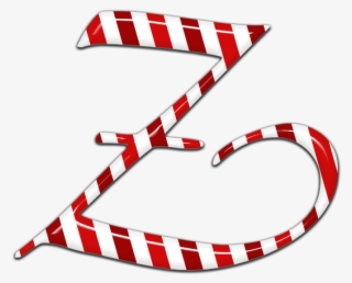 Candycane Letter Z Text Candy 1488244 PNG Image | Transparent PNG Free ...