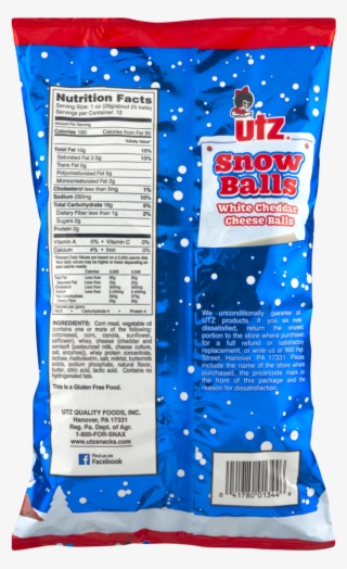 Utz Cheese Balls, White Cheddar Snowballs PNG Image | Transparent PNG ...
