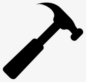 Tool Hammer Carpenter Silhouette Black Ham - Hammer Png PNG Image ...