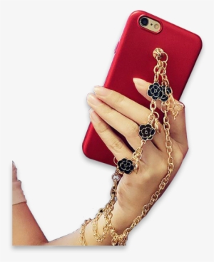 150-iphone Case With Gold Chain Case For Iphone - Iphone PNG Image ...