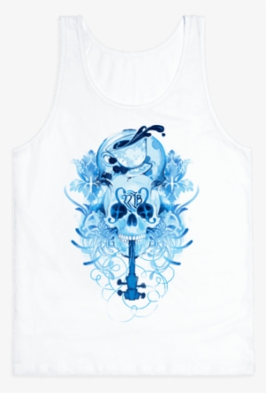 221b Watercolor Sherlock Skull Tank Top - Sherlock Tattoos Bbc PNG ...