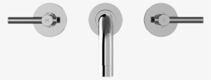 Stirling Modern 3 Hole Wall Mounted Basin Tap - Wall Mounted Tap Front ...