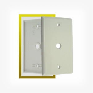 White Plastic Wall Plate With One - Door PNG Image | Transparent PNG ...