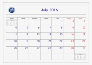 Calendar July - Number PNG Image | Transparent PNG Free Download on SeekPNG