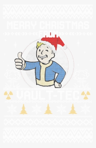 Bethesda Fallout Merry Christmas Vault Tec Ugly Shirt, PNG Image ...