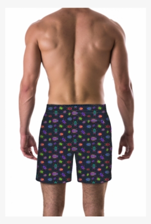 Men's Swim Trunks - Body Builder Side View PNG Image | Transparent PNG ...