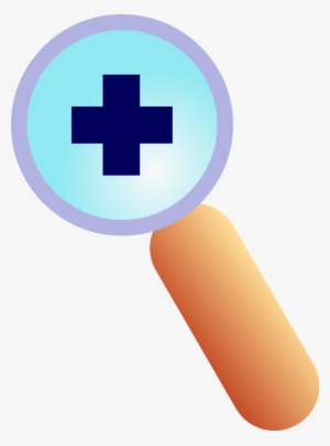 Magnifying Lens With A Plus Sign In The Middle Of The - Zoom Clipart ...