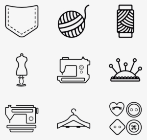 Sewing - Line Art PNG Image | Transparent PNG Free Download on SeekPNG