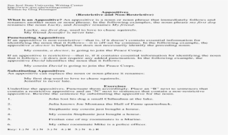 Appositives What (restrictive And Non Restrictive) PNG Image ...