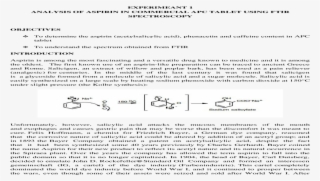 Analysis Of Aspirin In Commercial Apc Tablet Using PNG Image ...