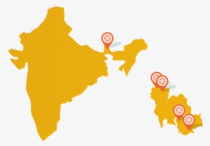 We Work In Kalimpong, India, In Phnom Penh And Battambang, - India Map ...