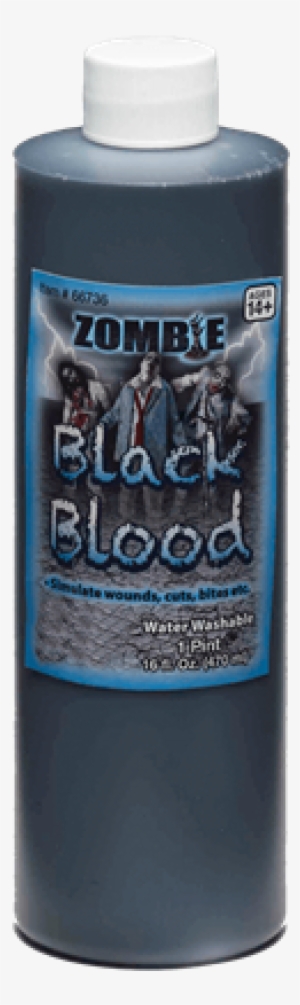 Pint Of Zombie Black Blood - Black Zombie Blood 470ml PNG Image ...
