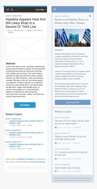 Insights Article Mobile Wireframe And Color Composite PNG Image ...