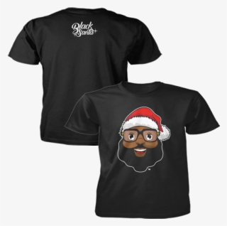 Black Santa Logo Kids Tee PNG Image | Transparent PNG Free Download on ...