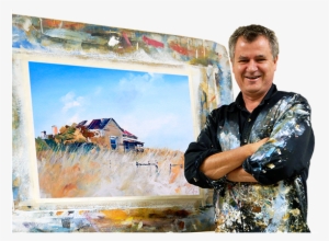 Craig Penny With His Art Work - Painter Artist With There PNG Image ...