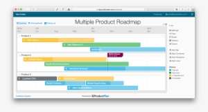 Product Roadmap Multiple Products - Simple Roll Out Plan Template PNG ...