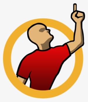 Man Pointing Up Clipart - Point Up Clip Art PNG Image | Transparent PNG ...