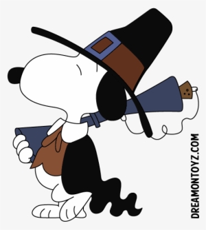 Pilgrim Snoopy Carrying A Musket - Clipart Pilgrim PNG Image ...