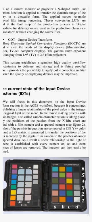 Macbeth Color Chart And Indentifiers Used In The Test PNG Image ...