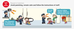Avoid Panicking, Remain Calm And Follow The Instructions - Cartoon PNG ...