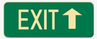 Brady Glow In The Dark And Standard Floor Sign Exit - Sign PNG Image ...