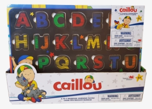 Caillou Abc Wood Puzzle - Construction Set Toy PNG Image | Transparent ...