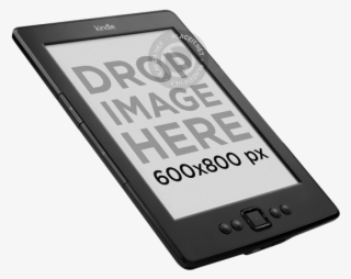 Amazon Kindle Mockup Floating Over A Transparent Background - Kindle ...