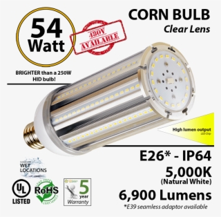 300 Watt Halogen Light Bulb Equivalent 54w Led Corn - 300 Watt ...