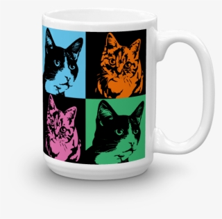 Pop Art Cat Mug - Cat PNG Image | Transparent PNG Free Download on SeekPNG