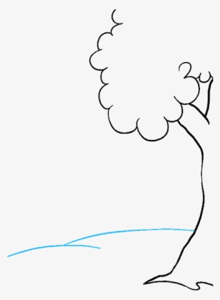 How To Draw Cartoon Forest - Line Art PNG Image | Transparent PNG Free ...