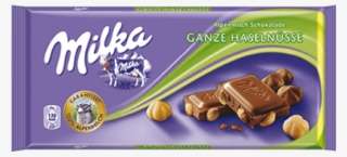 Milka Choco And Popcorn Chocolate Bar - Milka Almond Caramel PNG Image ...