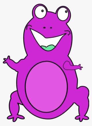 Frog Smiling Cartoon Funny Comic - Pink Animated Frog PNG Image ...