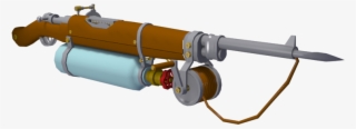 Harpoon Gun- 3d Block Out - Explosive Weapon PNG Image | Transparent ...