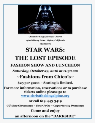 Fashion Show Flyer - Star Wars PNG Image | Transparent PNG Free ...