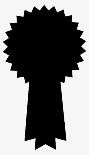 First Place Ribbons Clipart Black