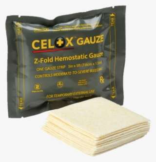 Celox Gauze Hemostat, Hemostatic Wound Dressing - Beige PNG Image ...