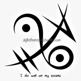 “i Do Well On My Exams” Sigil - Do Good On Test Sigil PNG Image ...
