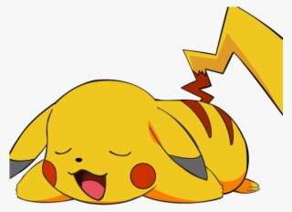 Sleepy Pikachu - Cute - Pokemon Pikachu Sleeping PNG Image ...